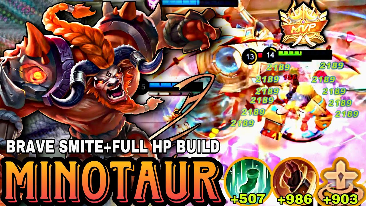 +903HP EVERY CC!! UNLIMITED HEAL MINOTAUR BEST BUILD!! FULL HP MINOTAUR ...