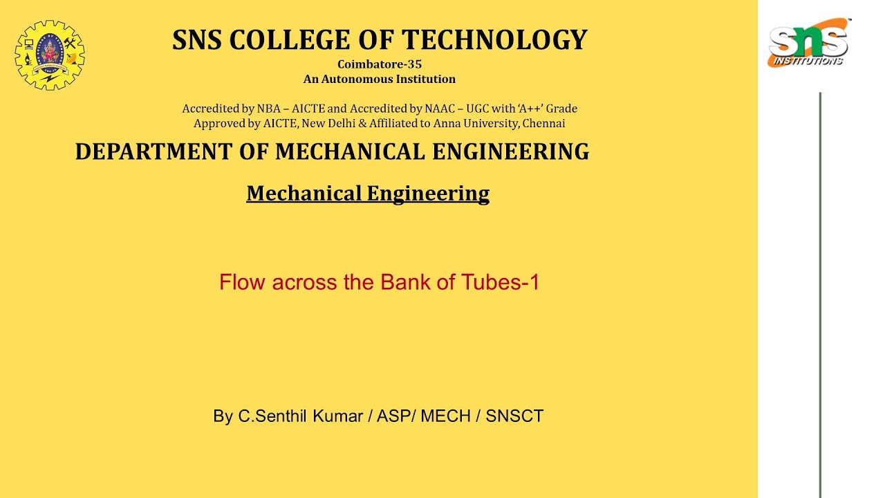 Flow across the bank of tubes-1 - YouTube