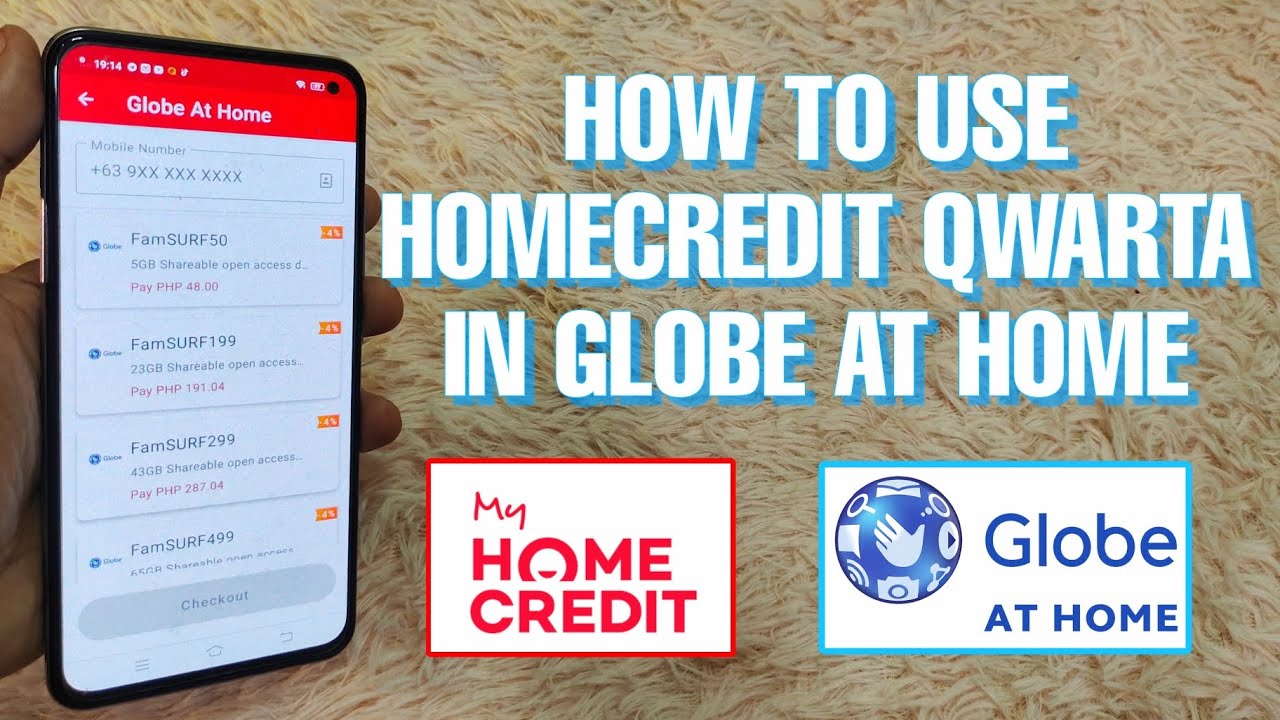 HOW TO USE HOMECREDIT QWARTA IN GLOBE AT HOME 2023 - YouTube