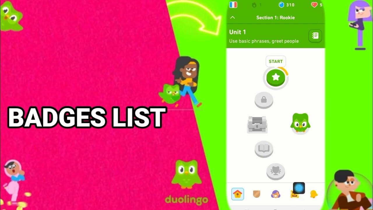 How To Find Badges List On Duolingo Language Lessons App - YouTube