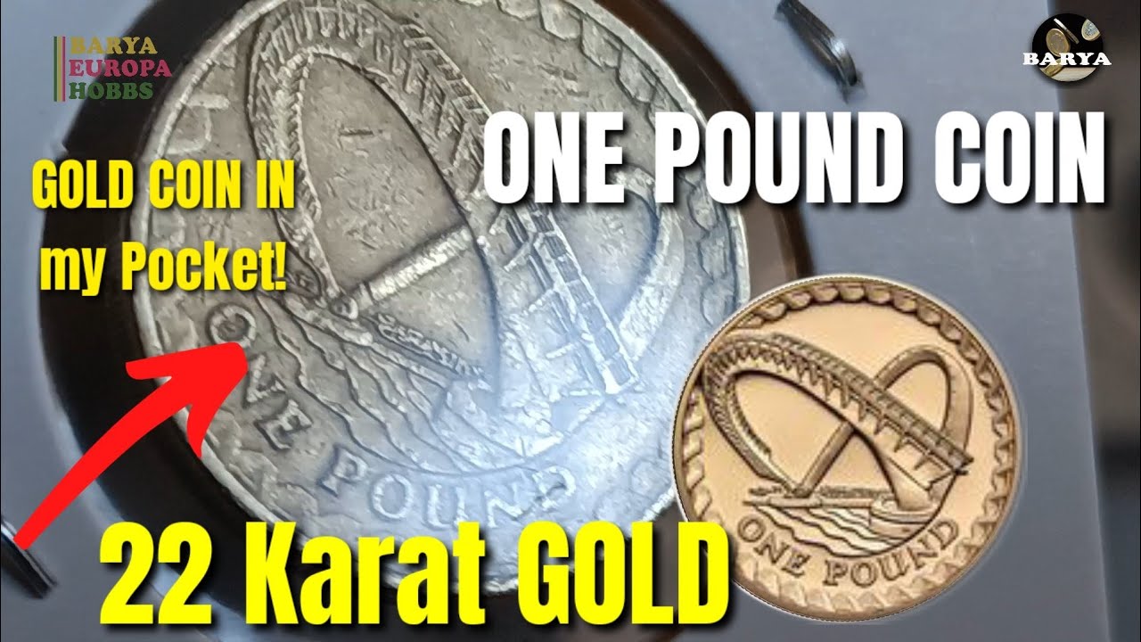 GOLD One Pound Queen Elizabeth Coin VALUE! | 2007 One Pound British ...