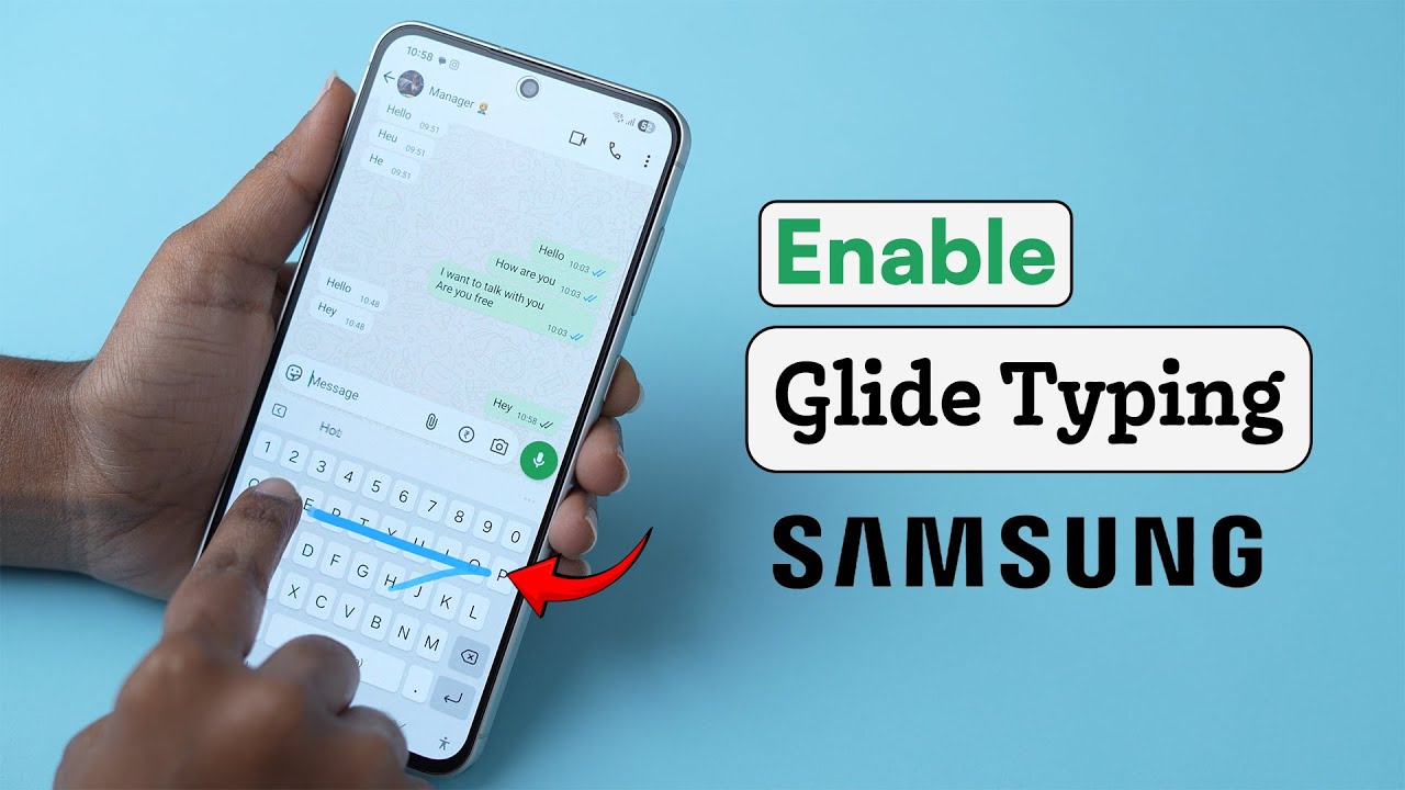 How to Enable Glide Typing on Samsung? - YouTube