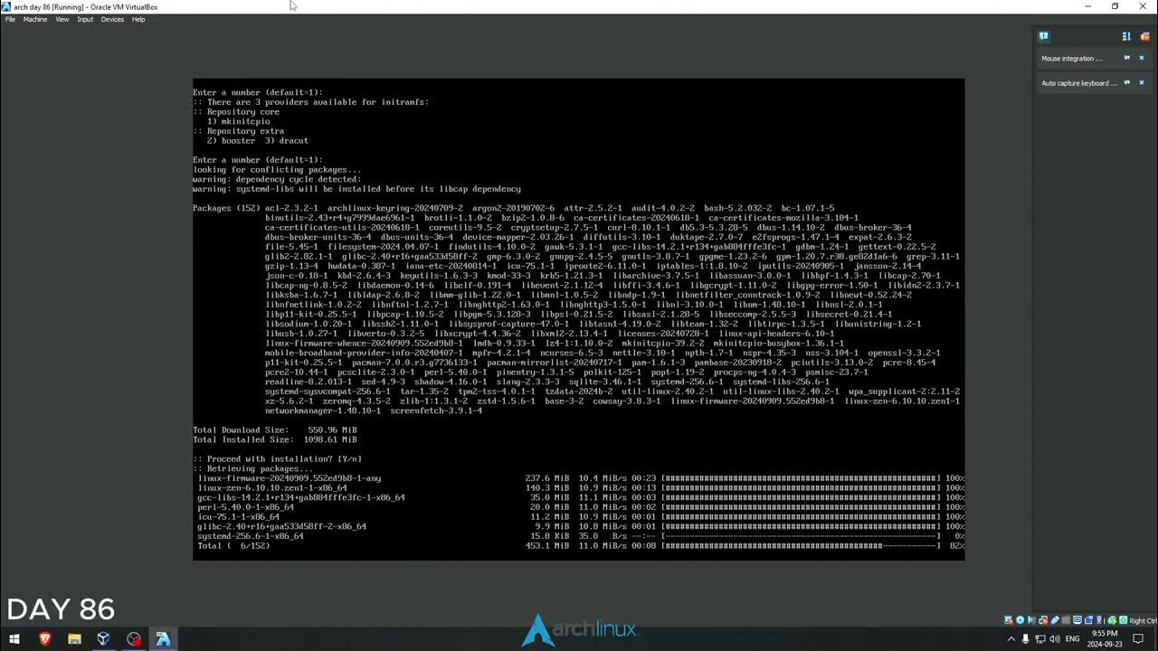 Day 86 of installing Arch Linux daily - YouTube