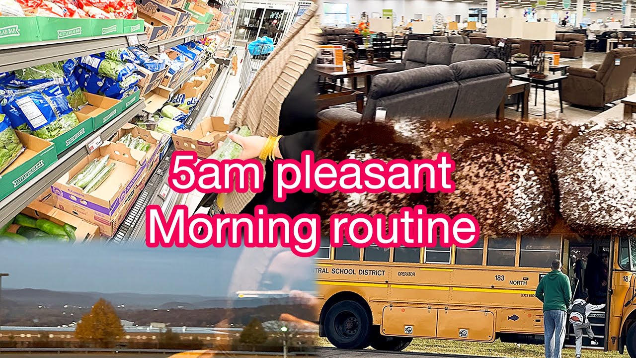 My day’s started at 5am in the morning || Kids first day in school 🚌 ...