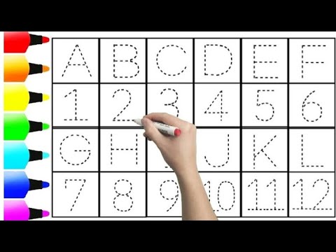 Learn alphabet abcd.numbers and shapes.a for Apple, b for ball.abcd ...