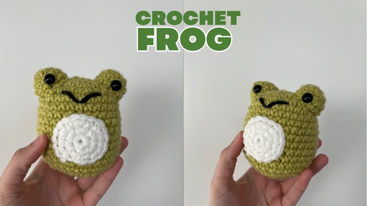 Crochet Frog for Beginners, First Crochet Project Step by Step Tutorial ...