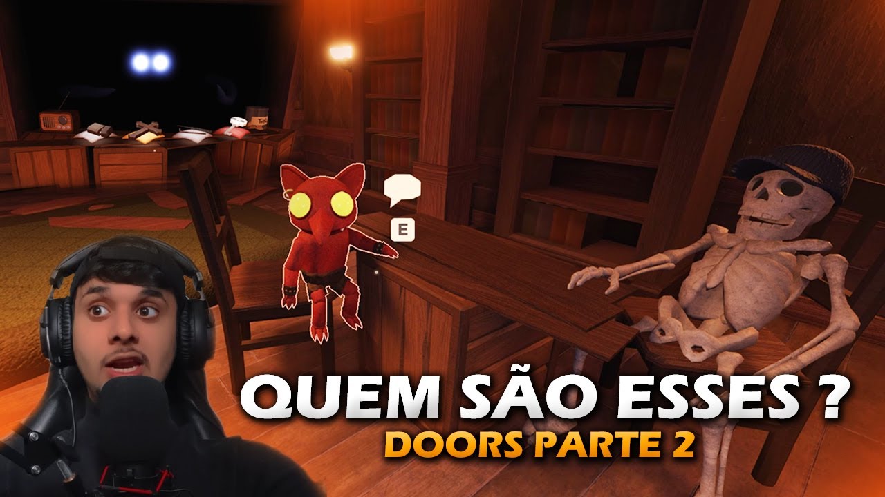 JOGANDO ROBLOX mapa DOORS parte 2 - Está cada vez MAIS DIFÍCIL ...