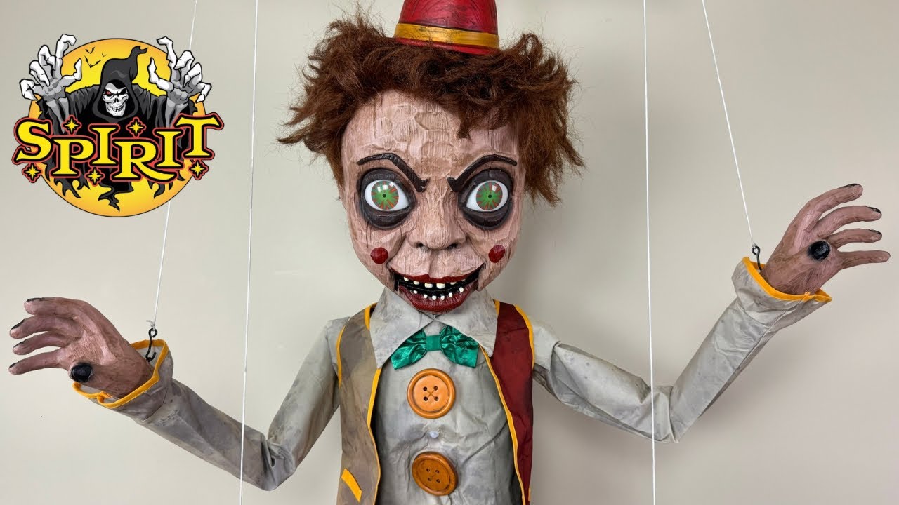 Bobby Strings Animatronic 2024 Spirit Halloween Unboxing & Demo - YouTube