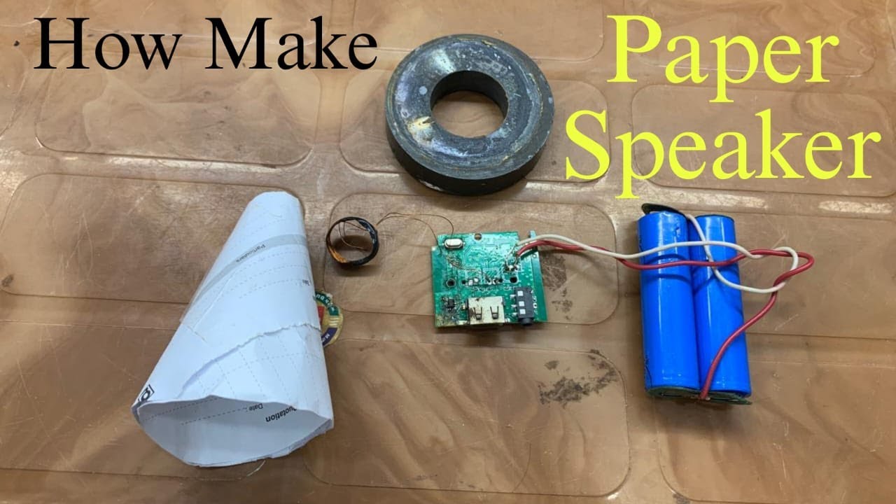 Jugad Se Banaya Paper Speaker. || How To Made ? - YouTube