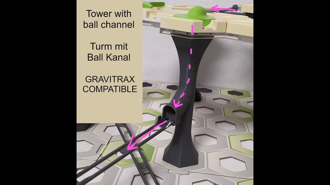 New unbelievable tower with ball channel. High speed shoot ball track ...