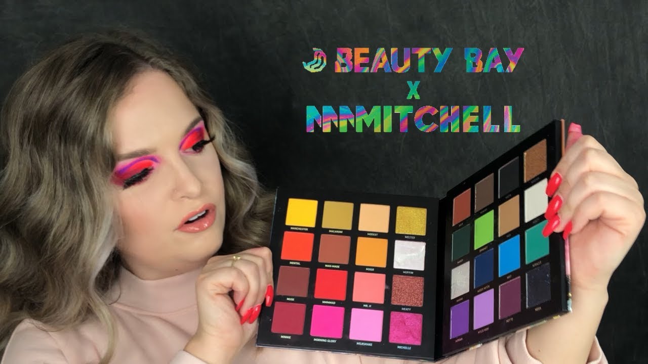 MMMMITCHELL x BEAUTYBAY PALETTE REVIEW + SILENT TUTORIAL | MOMOMAKEUP ...