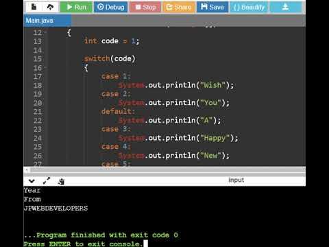 Happy New Year 2023||New year code in java||java new year code||new ...