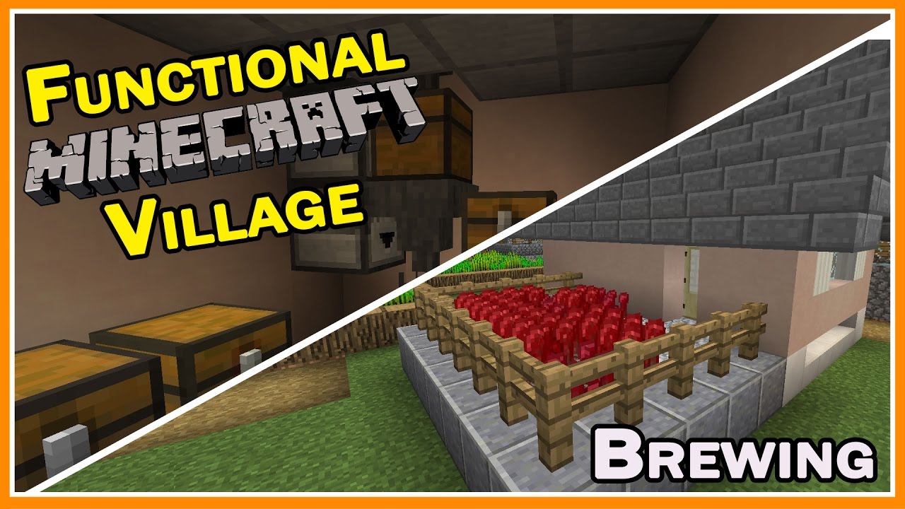 How To :: Functional Minecraft Village :: Brewing :: Z One N Only - YouTube