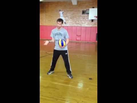 How to underhand serve a volleyball - YouTube