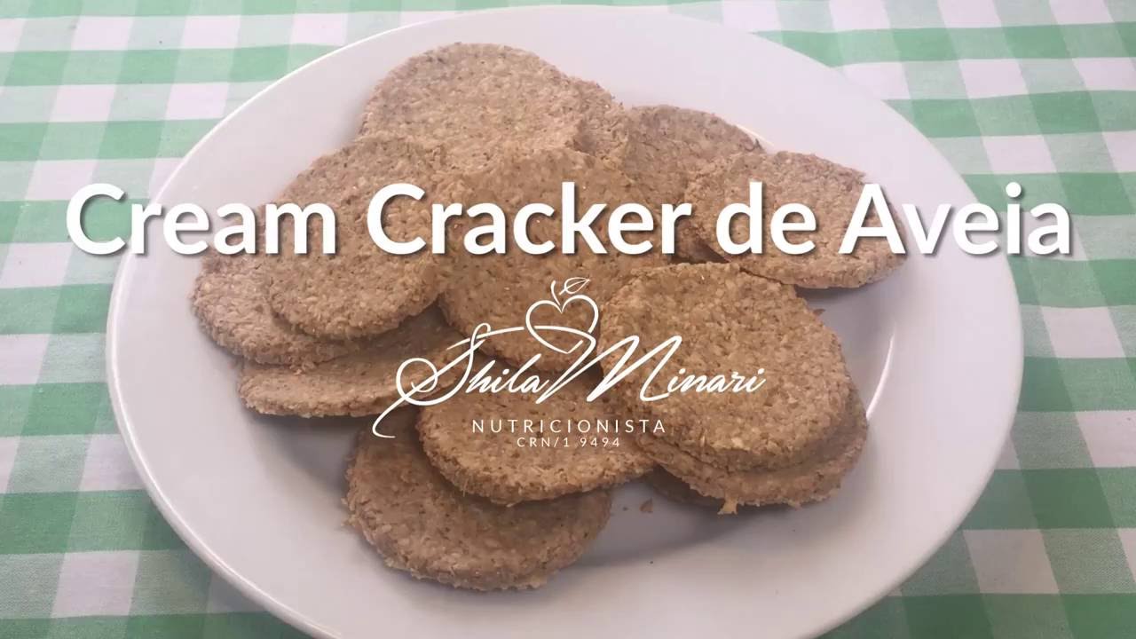 Receita de Cream Cracker de Aveia e Linhaça - YouTube