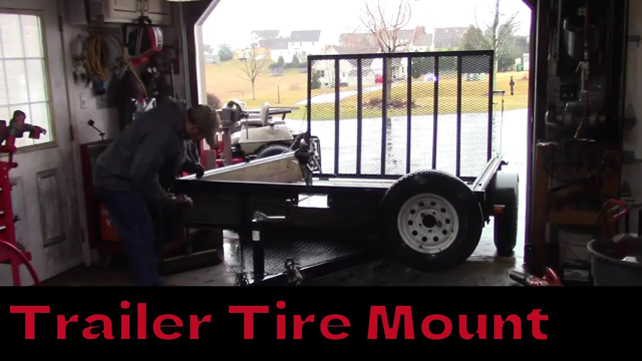 Trailer Spare Tire Mount Fabrication - YouTube