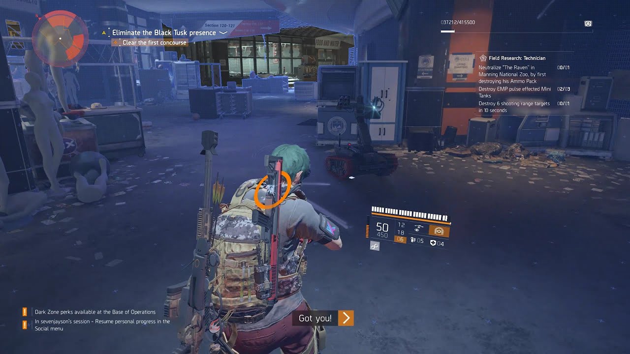 EMP pulse effected affected mini tanks Division 2 - YouTube