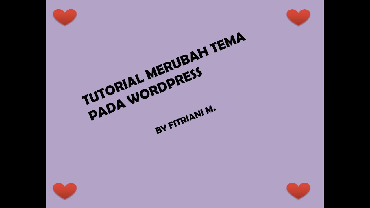 Tutorial merubah tema pada Wordpress - YouTube