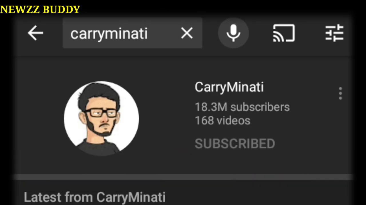 Carryminati made New Record 🔥 | Most subscribed individual Youtuber of ...