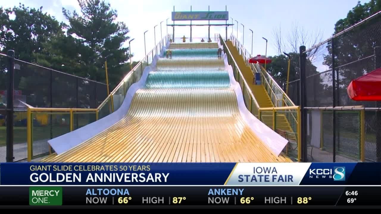 Iowa State Fair’s Giant Slide celebrates 50 years of ups and downs ...