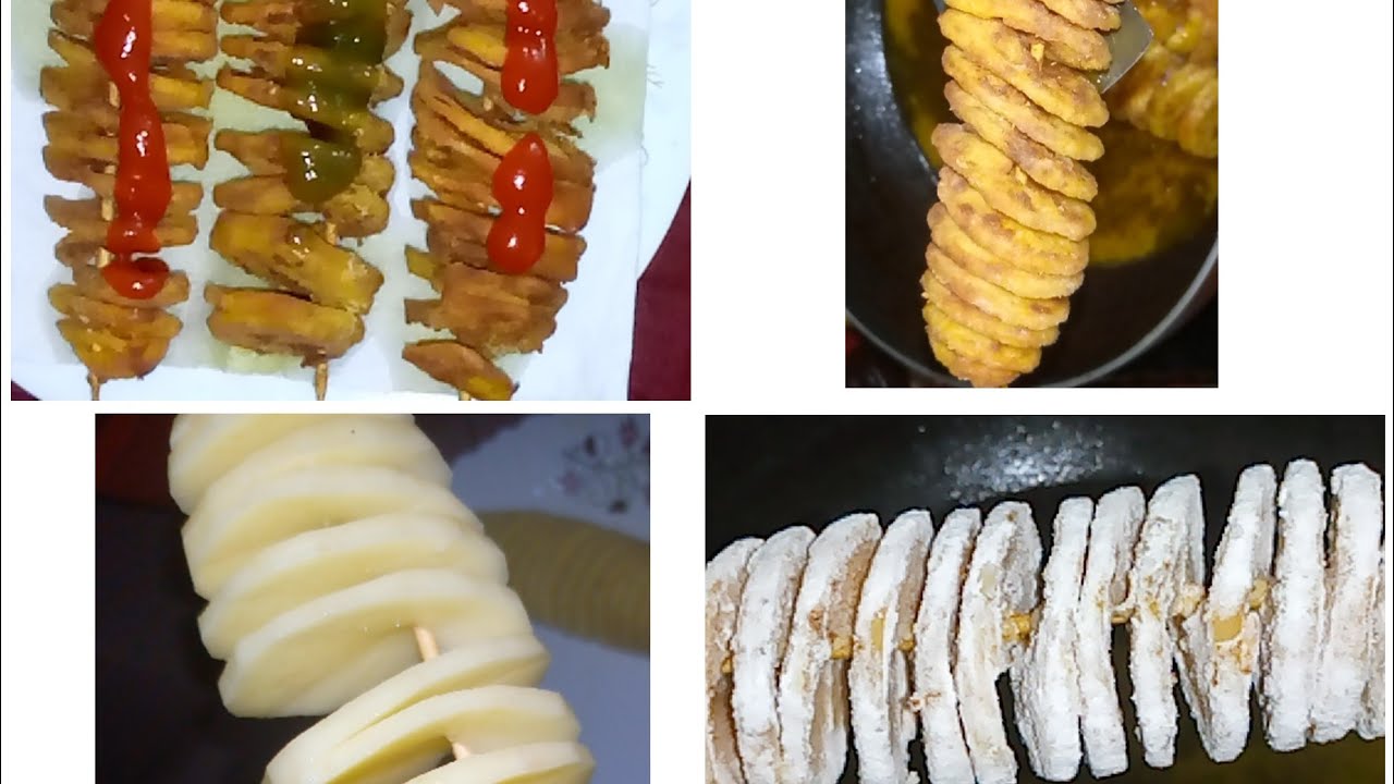 How to make spiral ring chips/ আলুর মালাবড়া।#youtube #cooking #food # ...