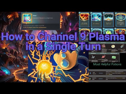 Neon Achievement Slay The Spire (Channel 9 Plasma in a Single Turn)