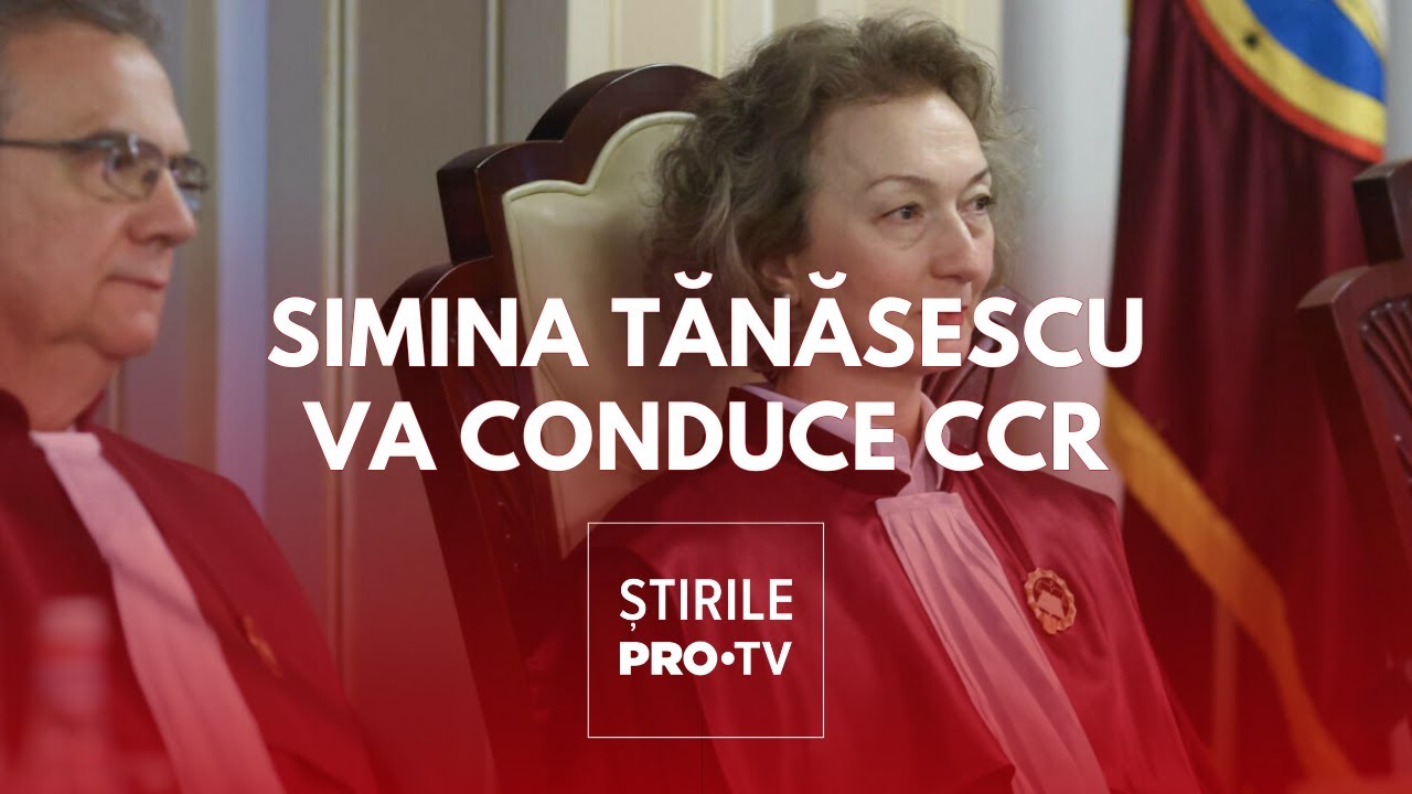 Simina Tănăsescu, prima femeie care va conduce CCR - YouTube