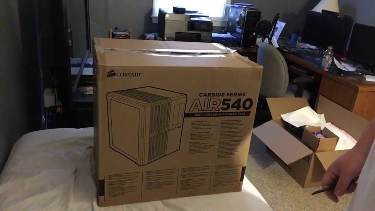 Unboxing of Corsair Carbide Air 540 Case (Along with showing what I'll ...