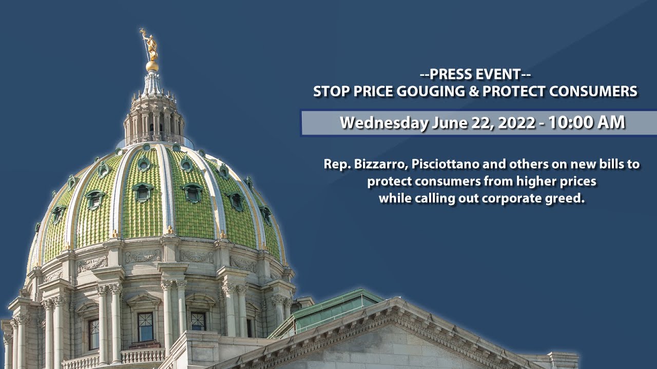 Stop Price Gouging & Protect Consumers -- PRESS EVENT - YouTube