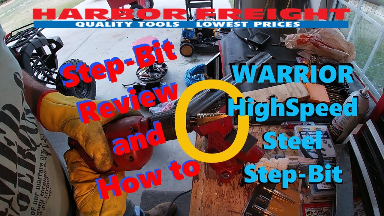 How to use a STEP BIT and Review Harbor Freight Warrior Step-bits - YouTube