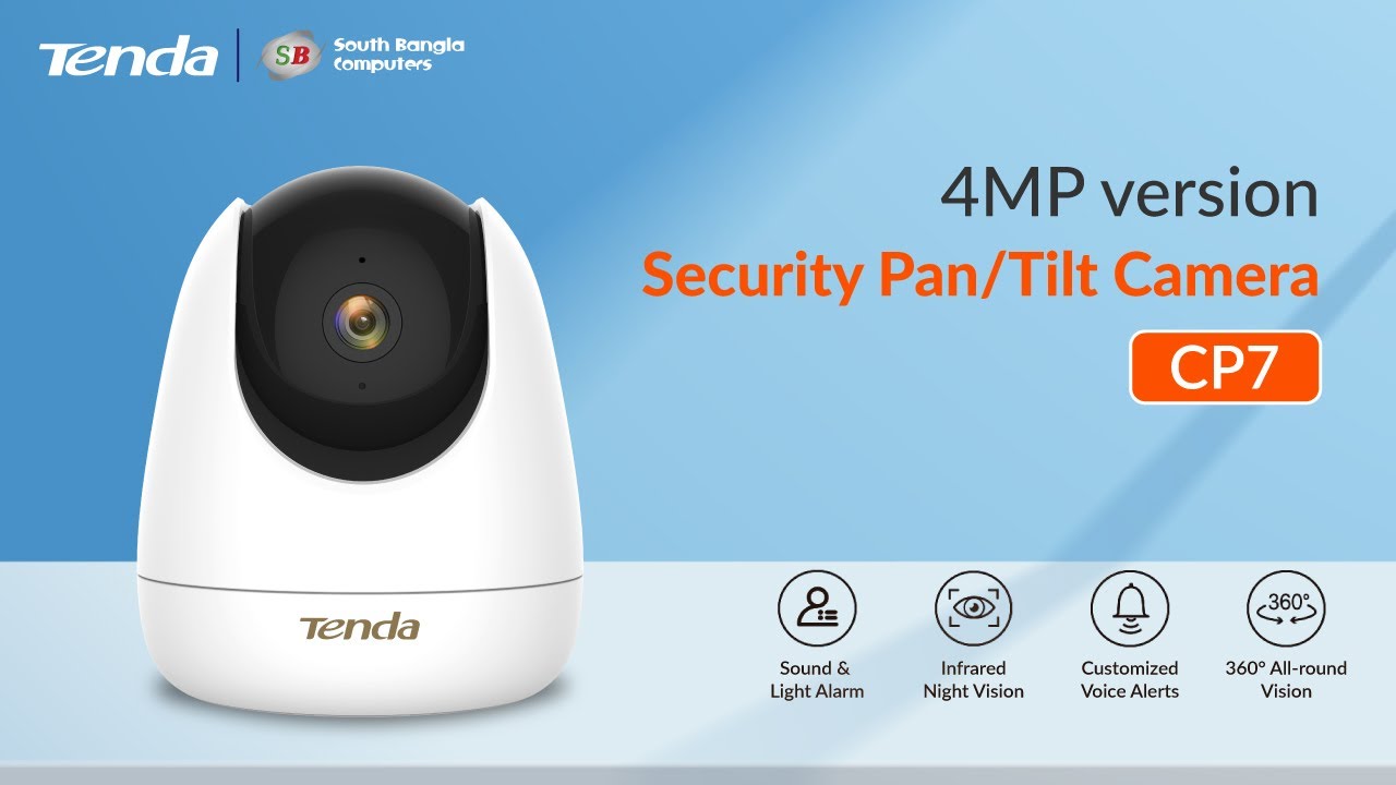 Best IP Camera || Tenda CP7 || 360° 4MP Pan Tilt Security IP Camera ...