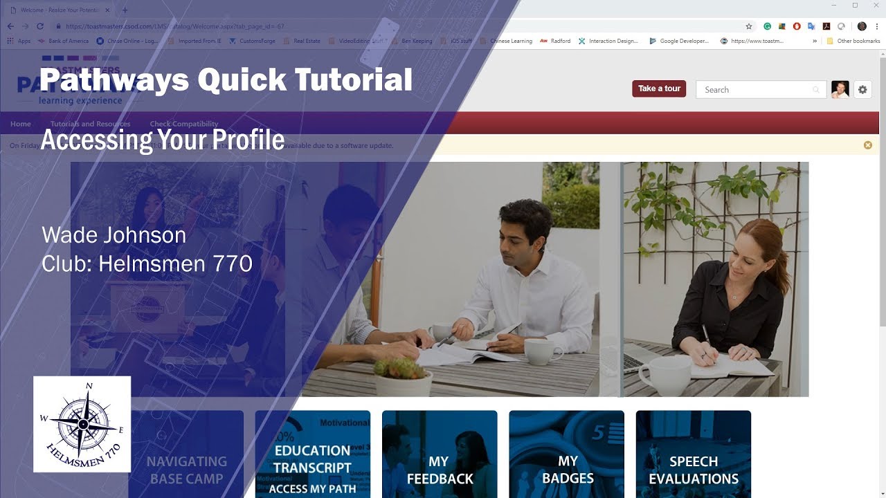 Accessing Your Toastmasters Profile - YouTube
