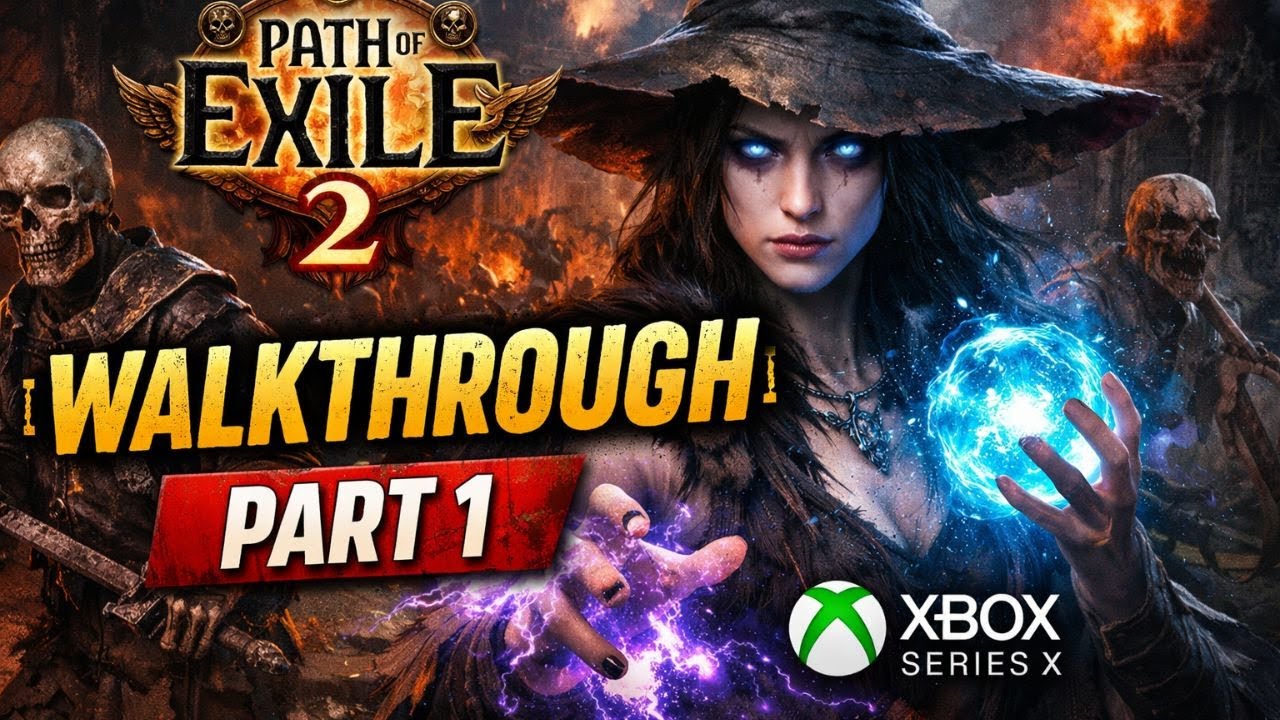 Path of Exile 2 Walkthrough Part 1 – Witch Gameplay on Xbox Series X ...
