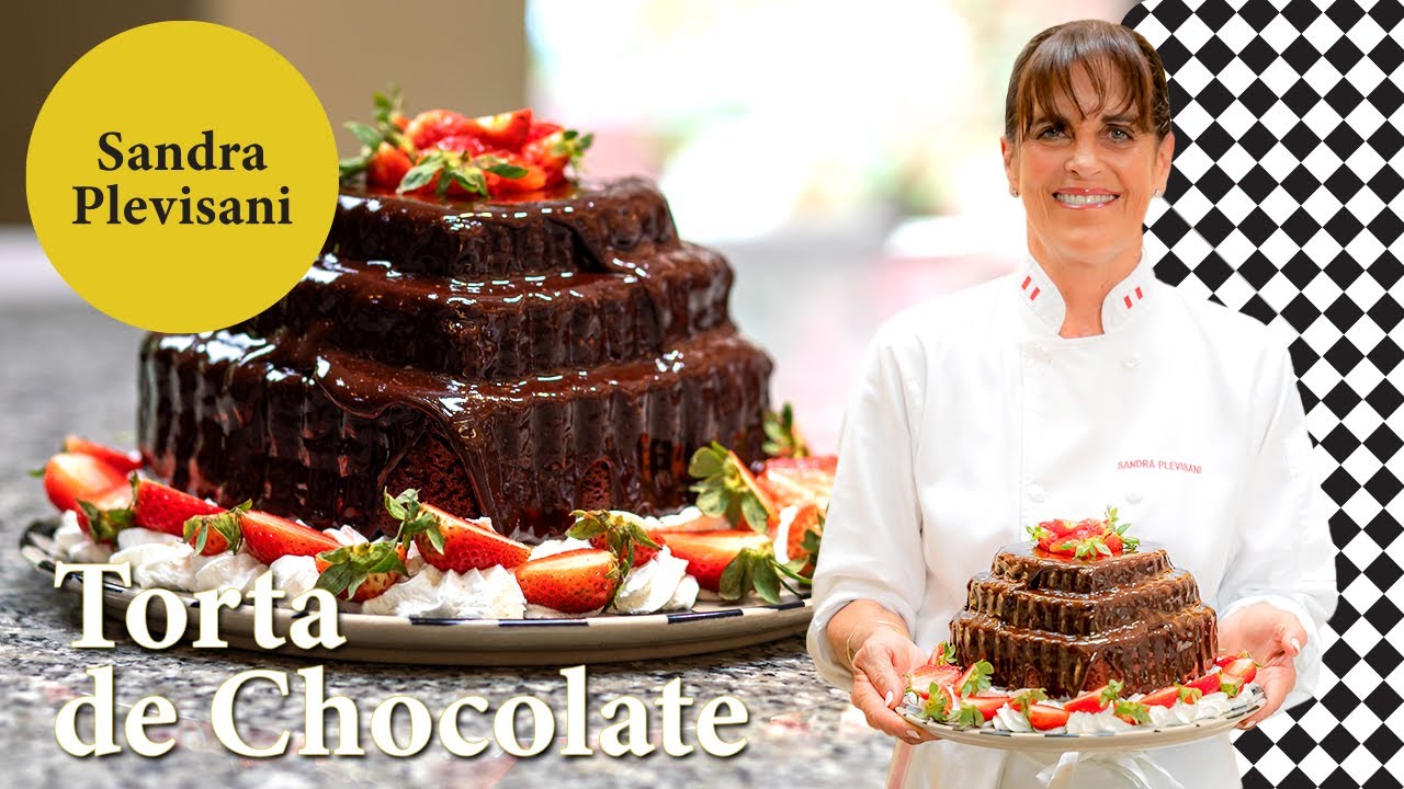 Torta de Chocolate mojadita, con baño de ganache de chocolate | Sandra Plevisani - YouTube