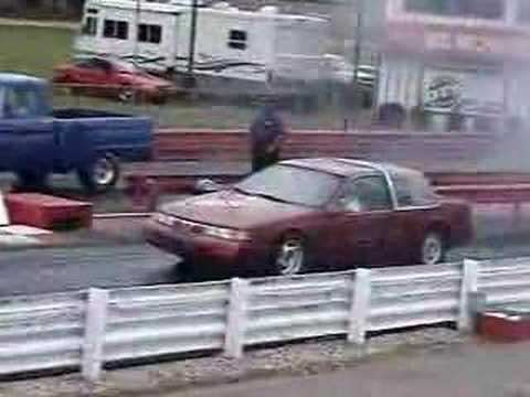 94 Mercury Cougar Drag Racing - YouTube
