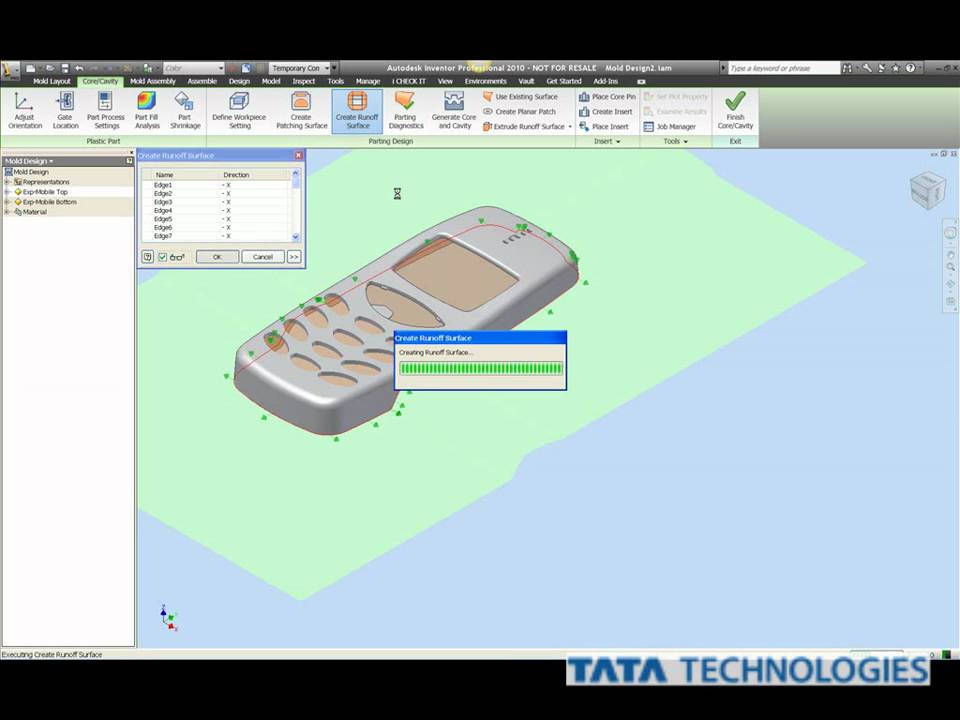 Autodesk Inventor Tooling Tutorial - Family Mold Design Part2.wmv - YouTube