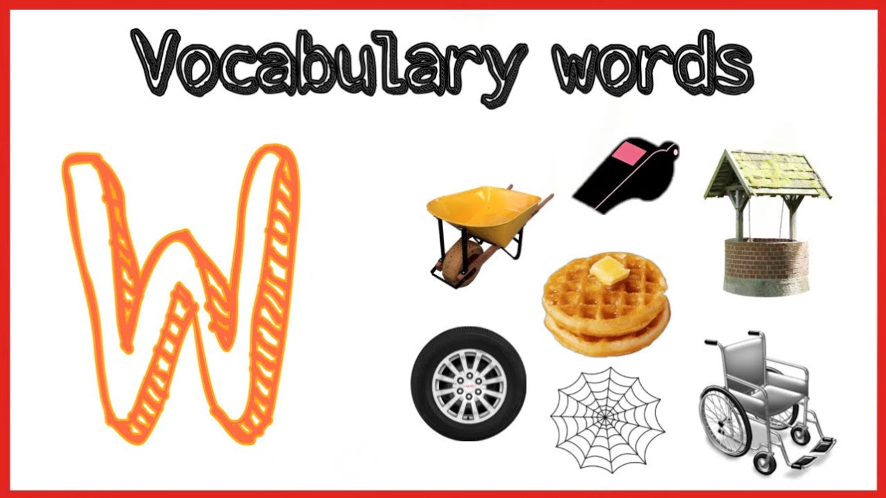 Vocabulary words | Letter W | English Vocabulary Letter W with sounds ...