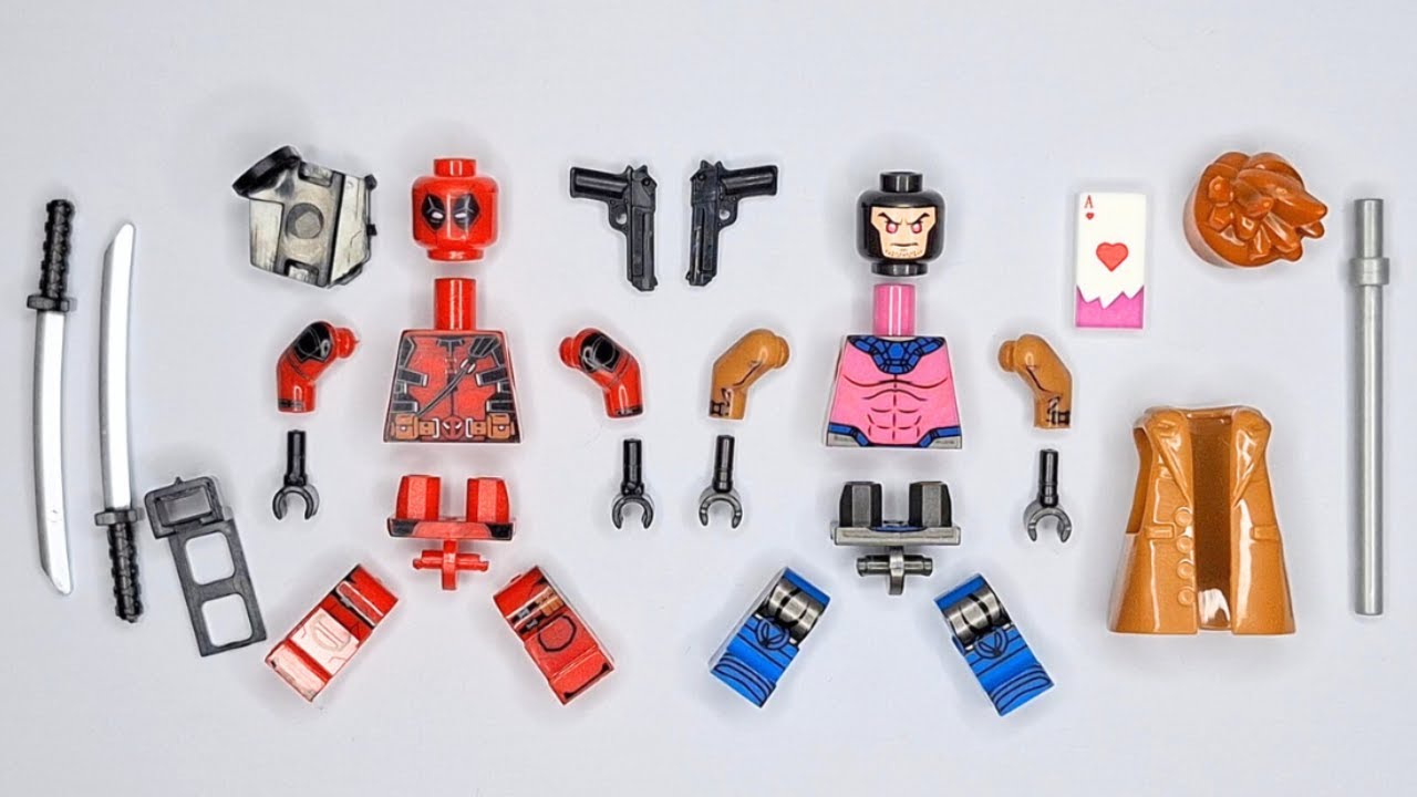 LEGO MARVEL DEADPOOL & GAMBIT MINIFIGURES. DEADPOOL & WOLVERINE ...