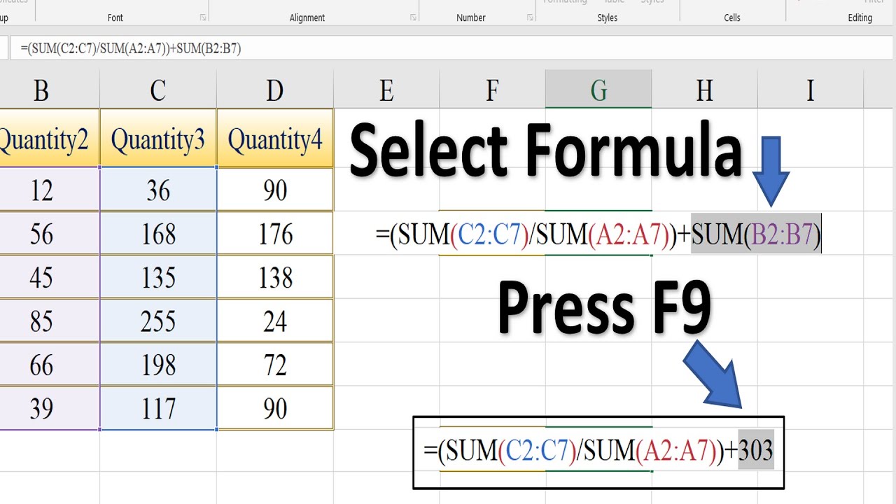 Check Formula Result in Edit Form By F9 Function Key - YouTube