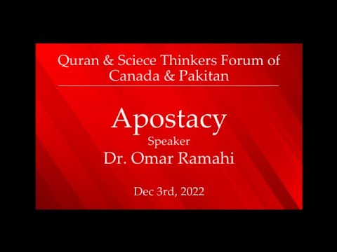 Apostasy - Dr. Omar Ramahi - YouTube