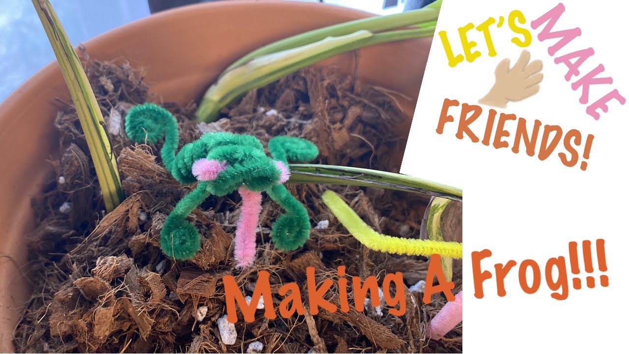 Kids DIY, Arts & Crafts, pipe cleaner frogs!!! (Let's Make Friends ...