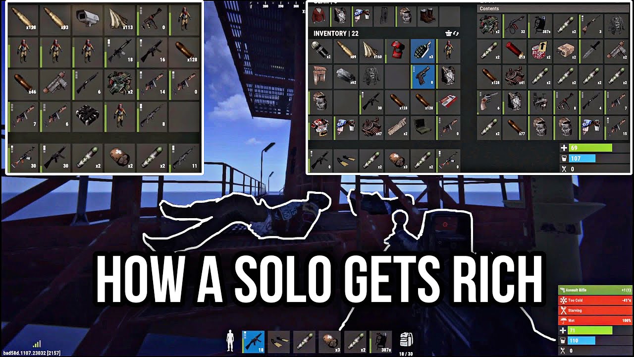 How a Solo Gets Rich - Rust Console - YouTube