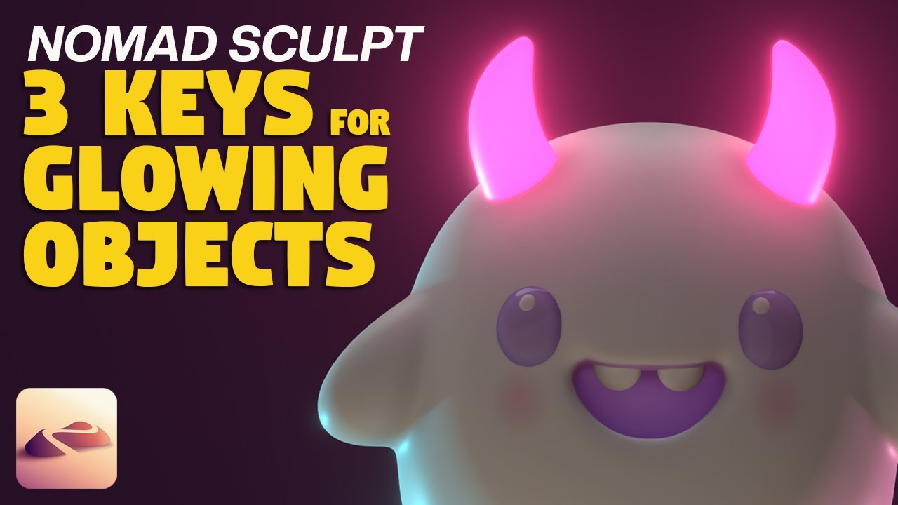3 Keys for better Glowing Objects in Nomad Sculpt - YouTube