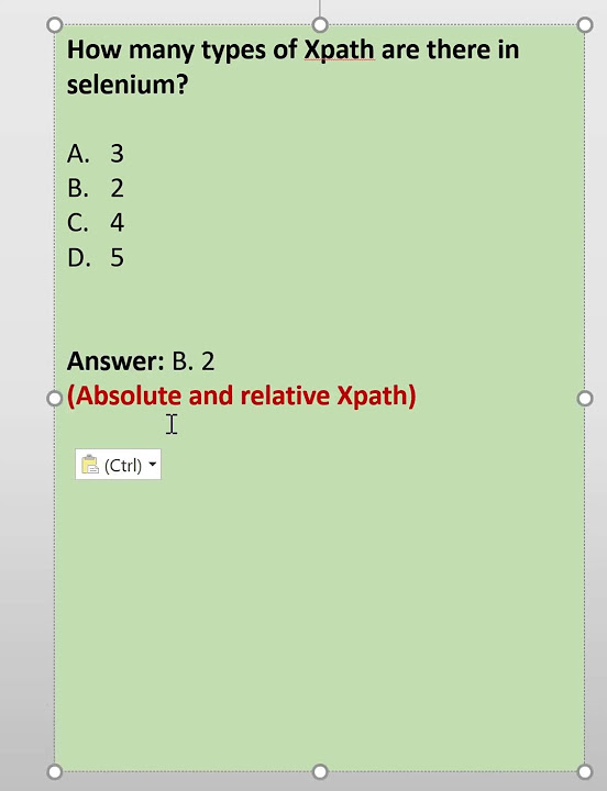 Types of XPath in Selenium #shorts #seleniumautomation - YouTube