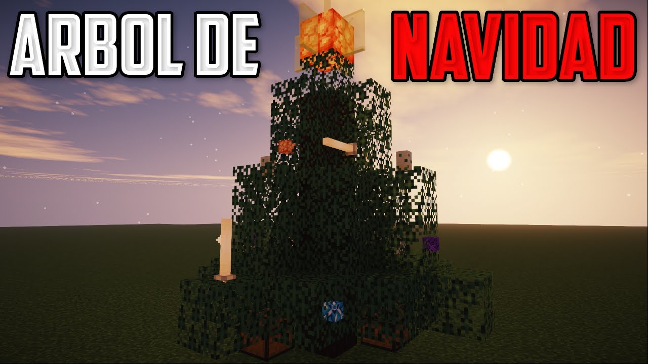 Cómo hacer un ÁRBOL de NAVIDAD en MINECRAFT - YouTube