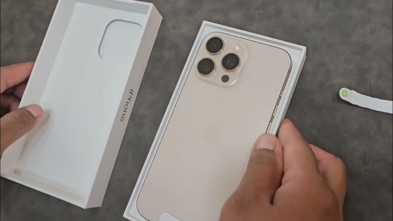 First Impressions Unboxing Iphone 16 Pro Max Desert Titanium - YouTube