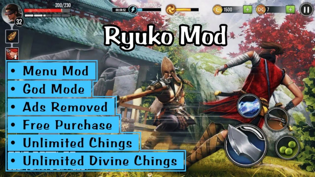 Ninja Ryuko Mod Menu, Unlimited all V1.2.0 - YouTube