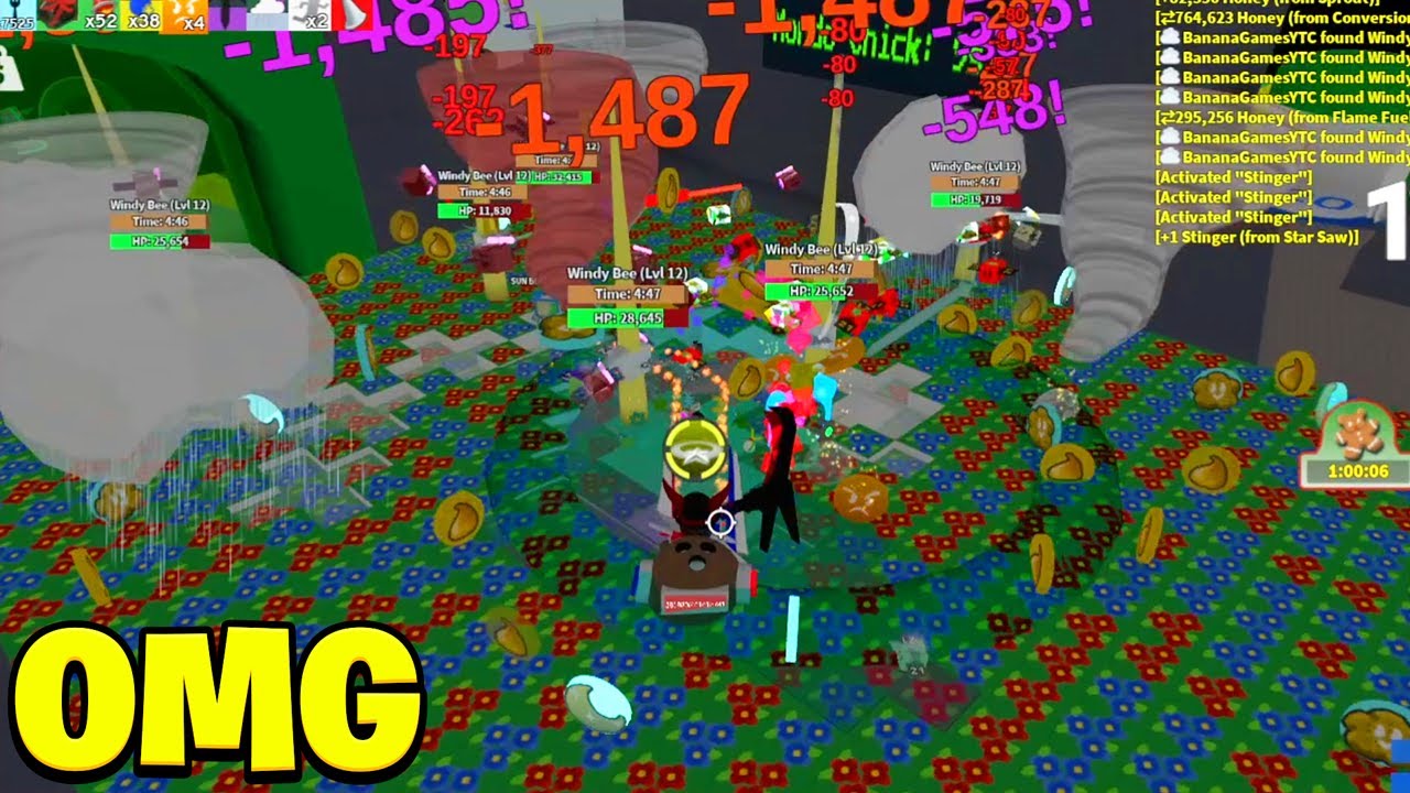 ONETT SPAWNED 7 WINDY BEES AT ONCE IN SAME FIELD WHILE BEESMAS WAS ...