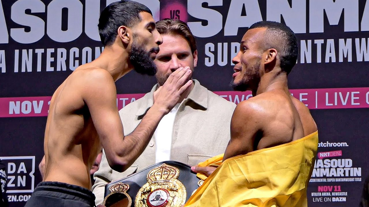 Shabaz Masoud vs Jose Sanmartin • FULL WEIGH-IN & FINAL FACEOFF | DAZN ...
