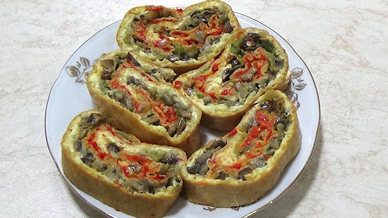 Posni slani rolat, posno predjelo - YouTube